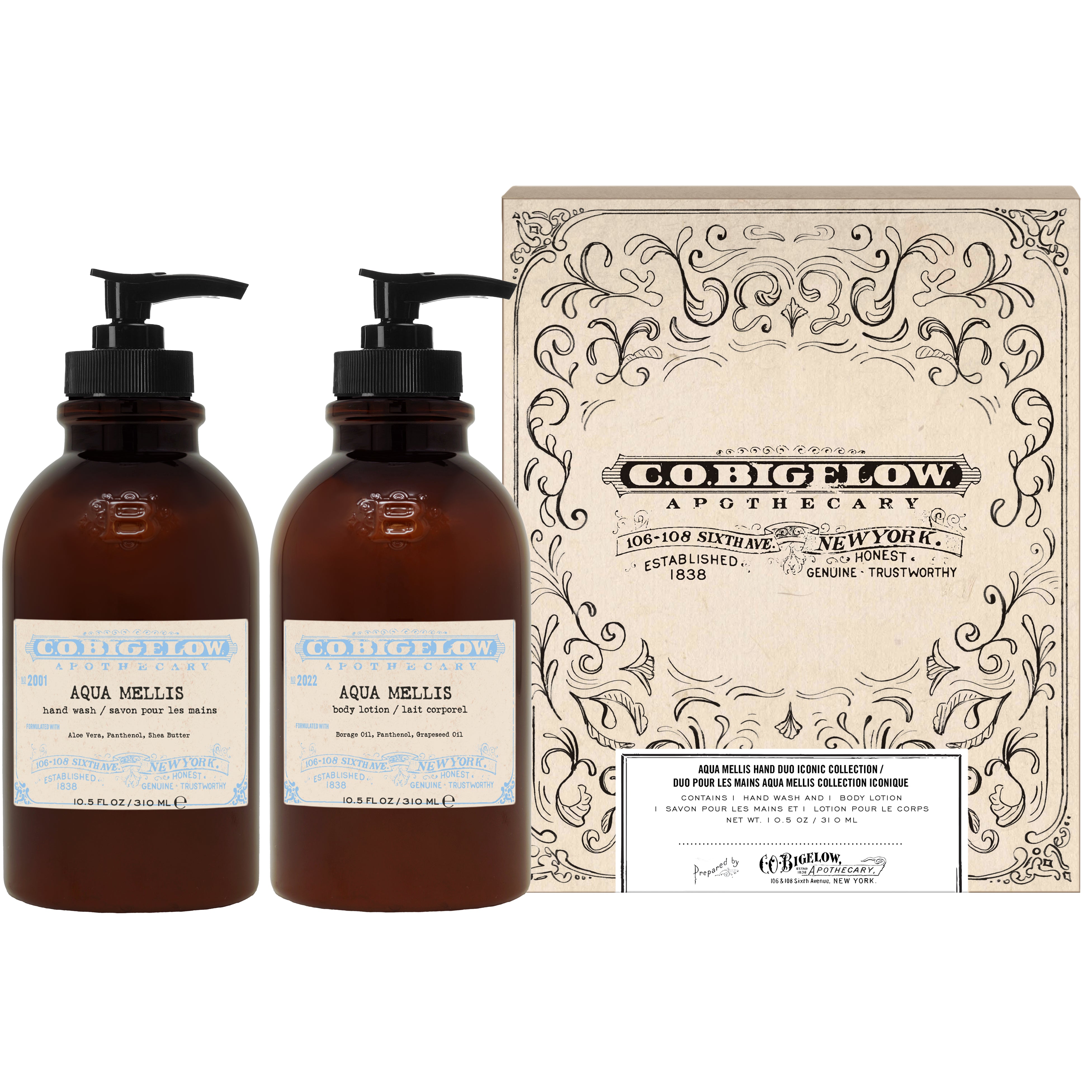 Iconic Collection - Aqua Mellis Body Lotion & Hand Wash Set – C.O. Bigelow