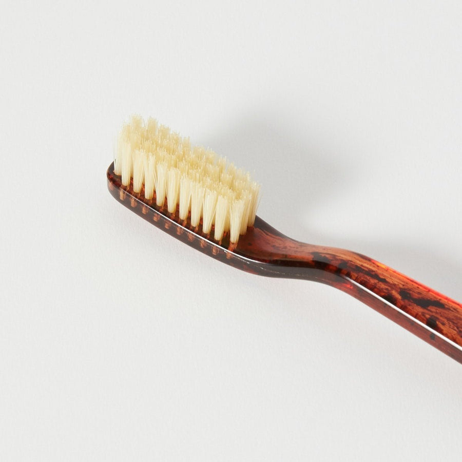 Natural Bristle Toothbrush - Medium Tortoise – C.O. Bigelow