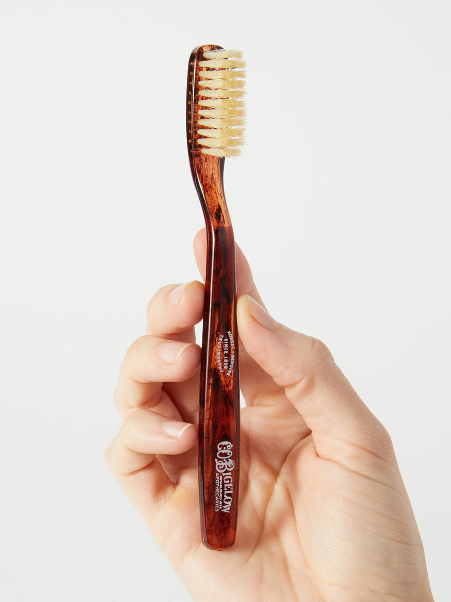 Natural Bristle Toothbrush - Soft Tortoise – C.O. Bigelow