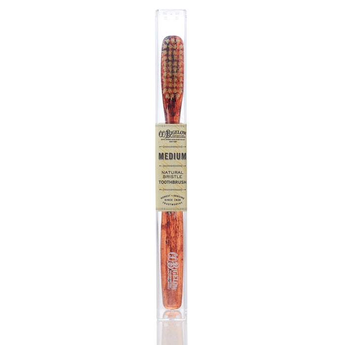 Natural Bristle Toothbrush - Medium Tortoise – C.O. Bigelow