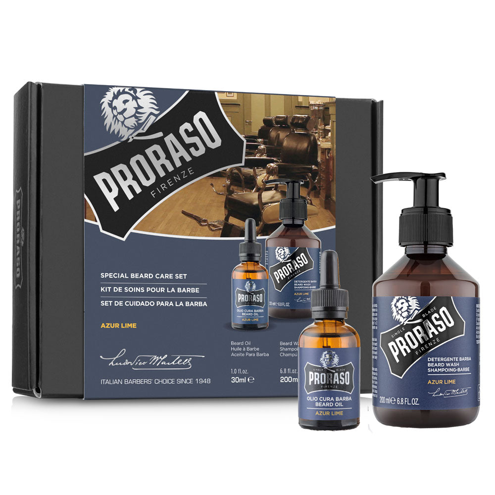 Beard Care Duo - Azur Lime - Beard Wash / Beard Oil – C.O. Bigelow