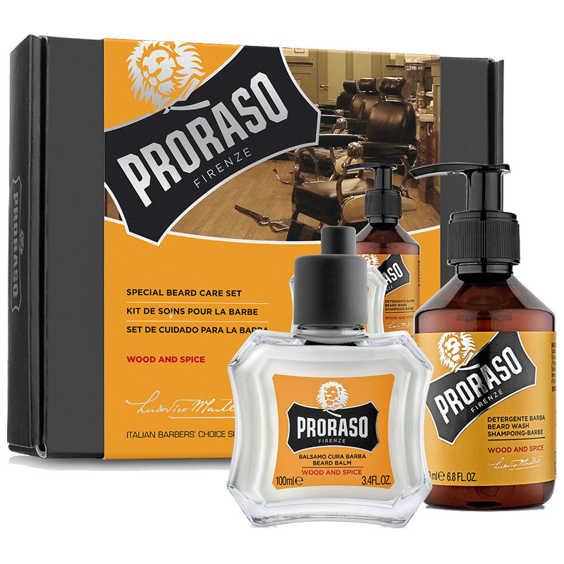 Beard Care Duo - Wood & Spice - Beard Wash / Beard Balm – C.O. Bigelow