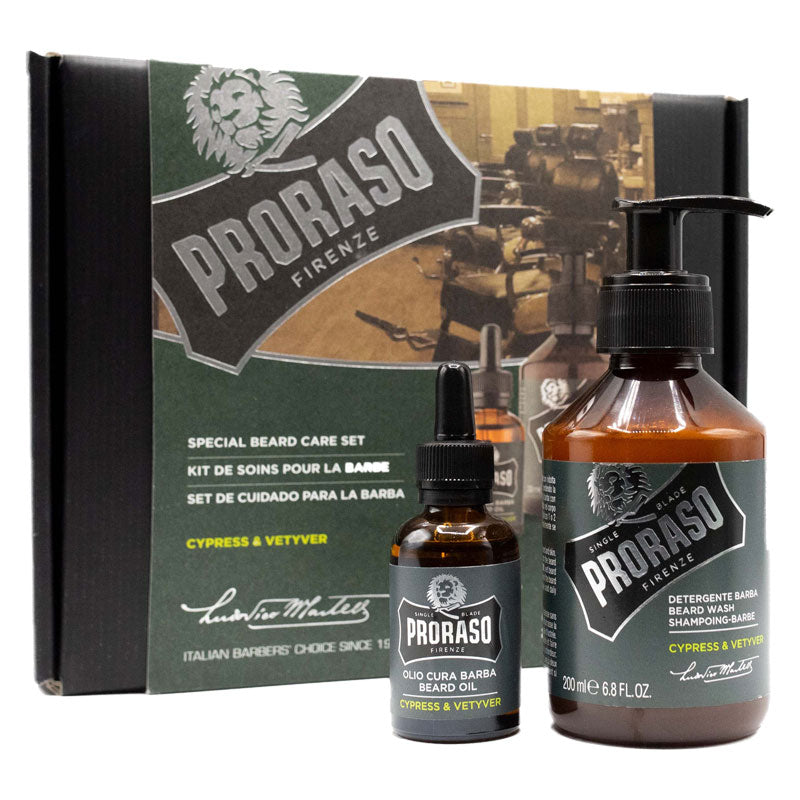Beard Care Duo - Cypress & Vetyver - Beard Wash / Beard Oil – C.O. Bigelow